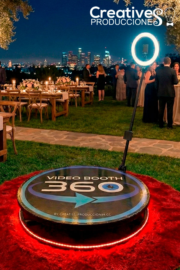 🥇 Venta de Cabina 360° y Plataformas Giratorias | Creative Producciones